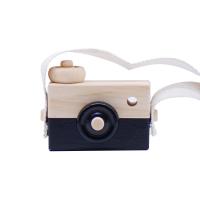 China Beech Wooden Montessori Necklace Camera Pendant For Baby for sale