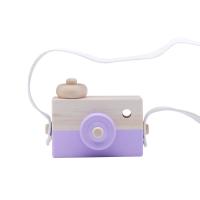 China Beech Wooden Montessori Necklace Camera Pendant For Baby for sale