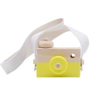 China Beech Wooden Montessori Necklace Camera Pendant For Baby for sale