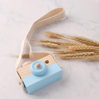 China Beech Wooden Montessori Necklace Camera Pendant For Baby for sale