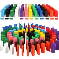 China 100 200 300 500PCS Wooden Dominos Building Blocks for sale