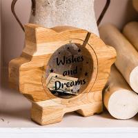 China Wooden Cartoon Piggy Bank ISO9001 For Home Decoration for sale