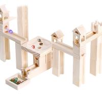China OEM Children'S Educational Wooden Marble Track Building Blocks ISO9001 for sale