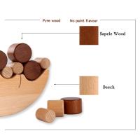China Children'S Montessori Wooden Moon Balance Building Blocks for sale