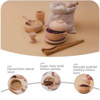 China Unisex Montessori Beech Wooden Miniature Kitchen Set for sale