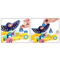 China Baby Early Learning Wooden Montessori Moon Balancing Blocks for sale