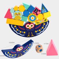 China Baby Early Learning Wooden Montessori Moon Balancing Blocks for sale