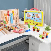 China ODM Multifunctional Kid Simulation Wooden Toolbox Toy for sale