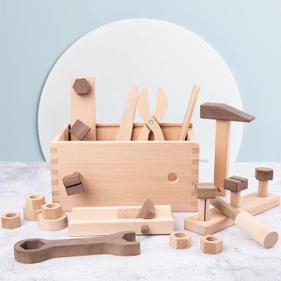 China Wooden Montessori Multifunctional Repair Tool Set For Boys for sale