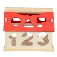 China OEM Wooden Digital Number Blocks House For Developing Intelligence for sale