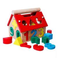 China OEM Wooden Digital Number Blocks House For Developing Intelligence for sale