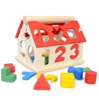 China OEM Wooden Digital Number Blocks House For Developing Intelligence for sale