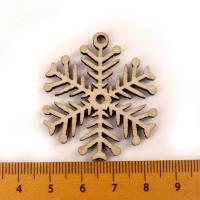 China Scrapbooks Painting Snowflake Pattern Handmade Wooden Crafts for sale