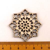 China Scrapbooks Painting Snowflake Pattern Handmade Wooden Crafts for sale
