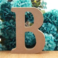 China Nontoxic Standing 3.94in Wooden Letters Alphabet For Wedding for sale