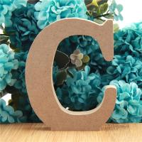 China Nontoxic Standing 3.94in Wooden Letters Alphabet For Wedding for sale