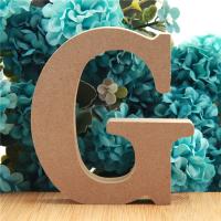 China Nontoxic Standing 3.94in Wooden Letters Alphabet For Wedding for sale