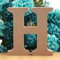 China Nontoxic Standing 3.94in Wooden Letters Alphabet For Wedding for sale