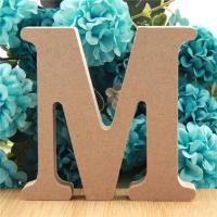 China Nontoxic Standing 3.94in Wooden Letters Alphabet For Wedding for sale