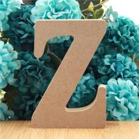 China Nontoxic Standing 3.94in Wooden Letters Alphabet For Wedding for sale