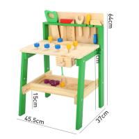 China Multifunctional Detachable Children'S Simulation Wooden Tool Table for sale