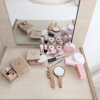 China ISO9001 Childrens Portable Montessori Wooden Cosmetic Toy Set for sale