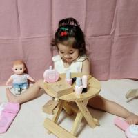 China ISO9001 Childrens Portable Montessori Wooden Cosmetic Toy Set for sale