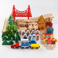 China Mini Wooden 88pcs City Road Builder Wooden Board Game for sale