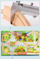 China Mini Wooden 88pcs City Road Builder Wooden Board Game for sale