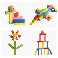 China 54pcs Nontoxic Wooden Stacked High Board Games for sale