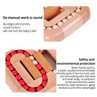 China Educational Beech Wooden Flat Ball Game With No Burr for sale