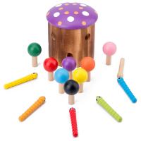 China Wooden Catch The Worm Game For Children'S Hand Eye Coordination Training for sale