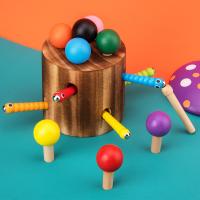 China Wooden Catch The Worm Game For Children'S Hand Eye Coordination Training for sale