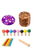 China Wooden Catch The Worm Game For Children'S Hand Eye Coordination Training for sale