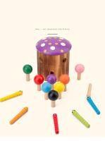 China Wooden Catch The Worm Game For Children'S Hand Eye Coordination Training for sale