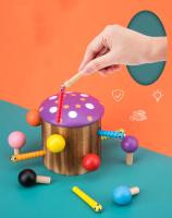 China Wooden Catch The Worm Game For Children'S Hand Eye Coordination Training for sale