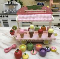 China Children'S Wooden Simulation Ice Cream Cone Machine for sale