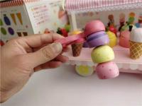 China Children'S Wooden Simulation Ice Cream Cone Machine for sale