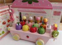 China Children'S Wooden Simulation Ice Cream Cone Machine for sale