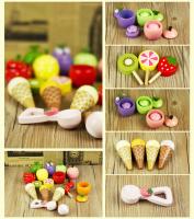 China Children'S Wooden Simulation Ice Cream Cone Machine for sale