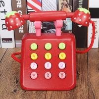 China Geometric Shape Wooden Landline Phone For Cognitive Development for sale
