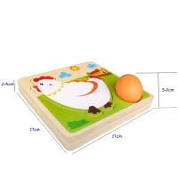 China 3D Chicken Growth Process Wooden Multi Layer Puzzle for sale