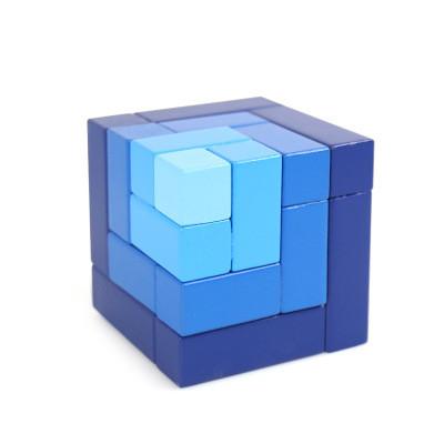China ODM Children'S Early Education Assembled Wooden Block Puzzle Toys for sale