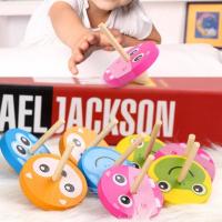 China Kids Rainbow Wooden Gyro Toy Wheel For Stress Relieving for sale