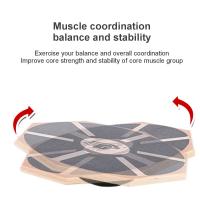 China 250kg Load 39.5cm Kids Wooden Balance Board For Sensory Integration Training for sale
