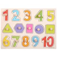 China Hand Grasp 3D Montessori Wooden Jigsaw Puzzle For Infant Education for sale