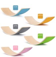 China Kids Curved Wooden Balance Board For Sensory Training for sale