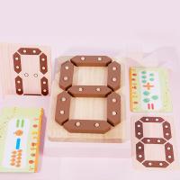 China Kids Mathematics Enlightenment Wooden Jigsaw Puzzle Toy for sale