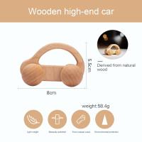 China 9/Style Baby Building Blocks Toy Maple Car Mahogany Classic Car Black Walnut Gift Toy Beech Wood Car Educational Montess for sale