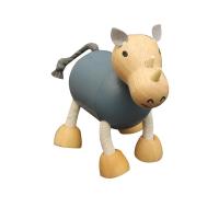 China Wooden Simulation Small Animal Blocks Forest Farm Animal Dolls Early Childhood Building Blocks for sale